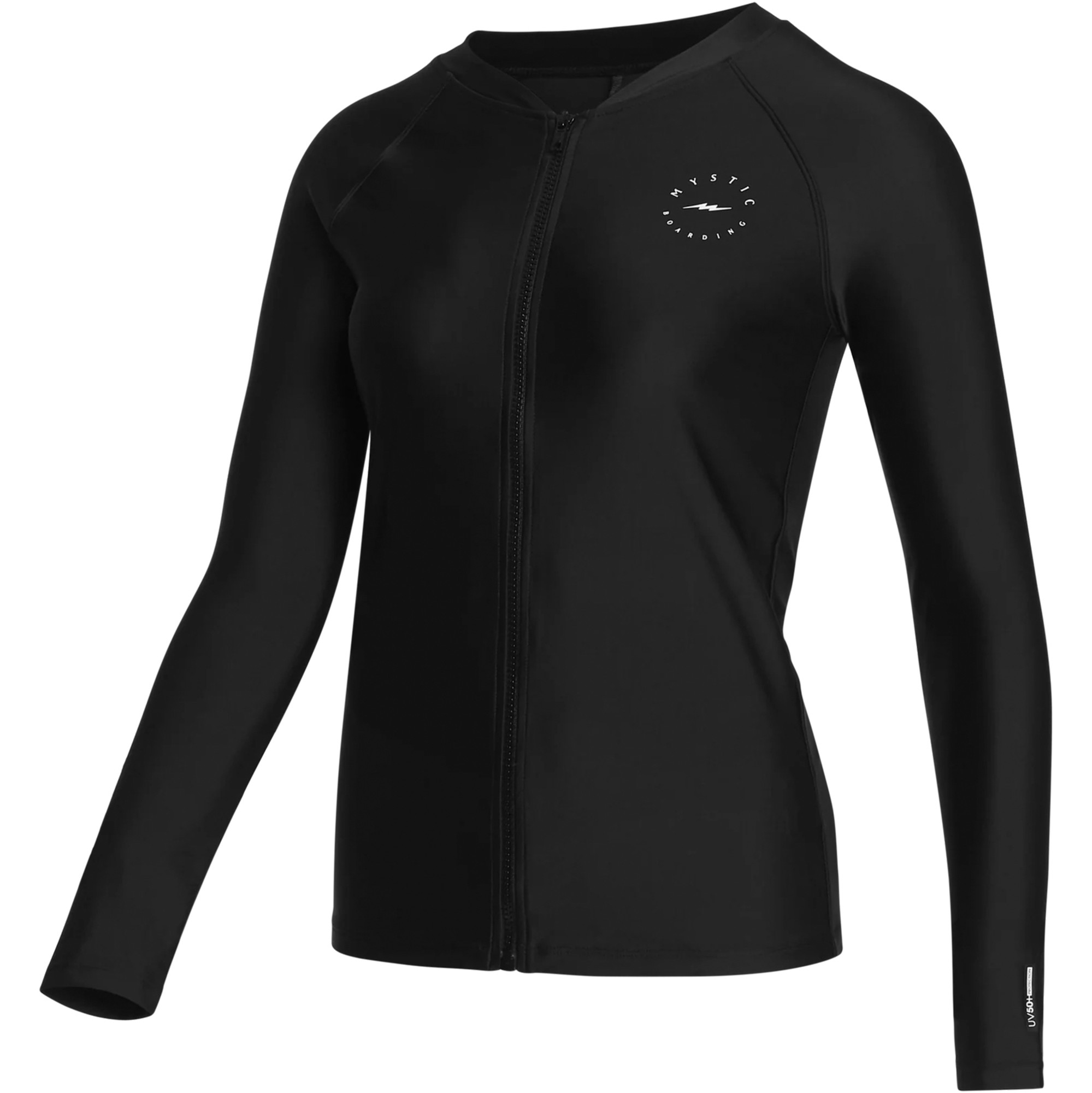 Mystic Womens Jayde Zip Thru Rash Vest 35001 230161 - Black - Wetsuits - Rash | Wetsuit Outlet
